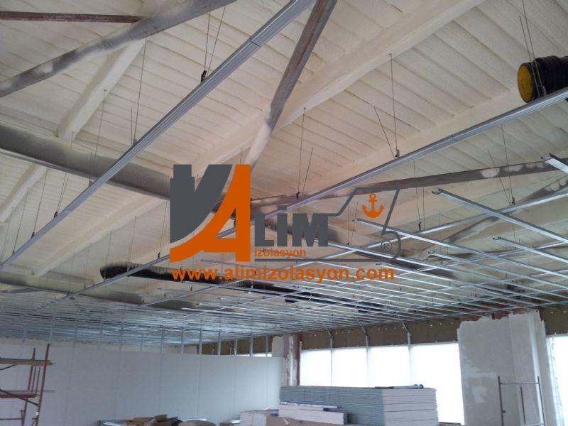 Poliüretan Köpük (Sprey) Çatı Ters Tavan Isı İzolasyonu